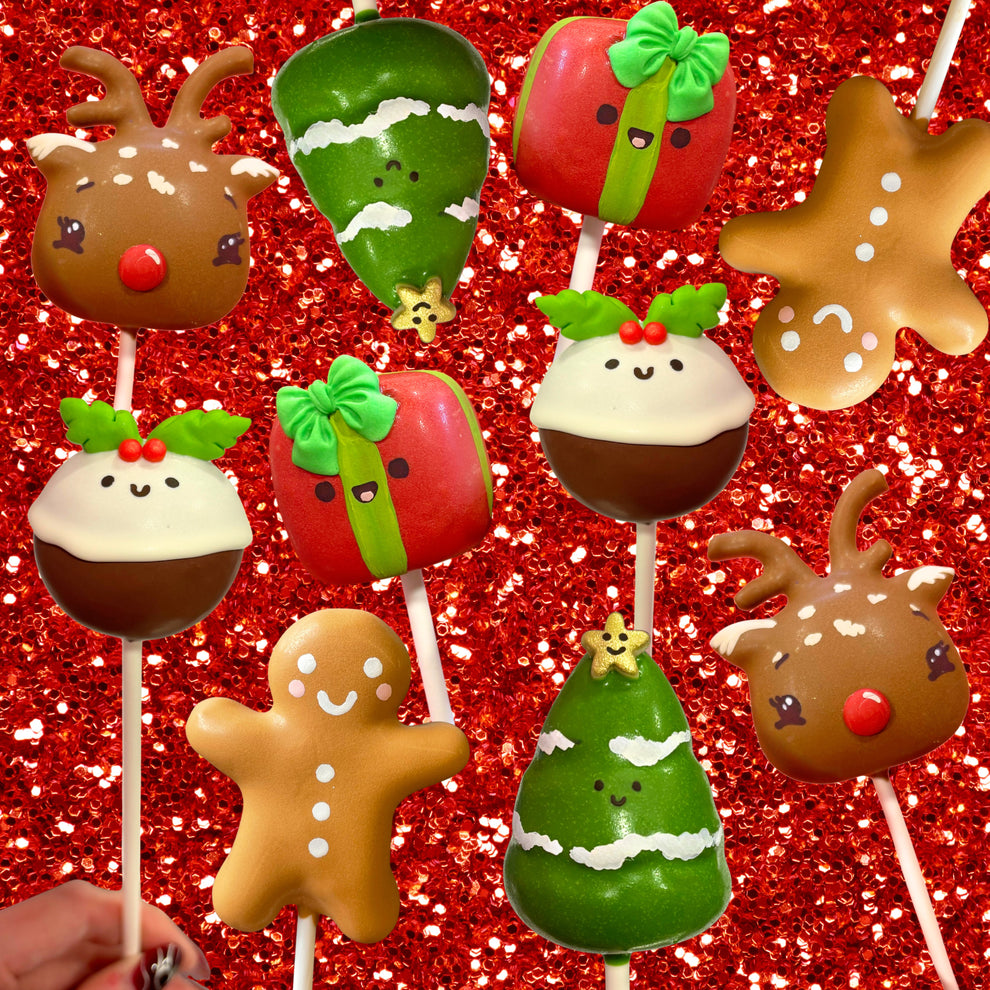 Christmas Cake Pop Party Pack Cute Characters – Gobcake